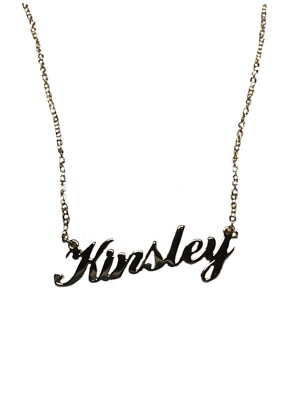 Kinsley Name Necklace Plate Kinsley Chain Fashion Decor Jewelry | eBay