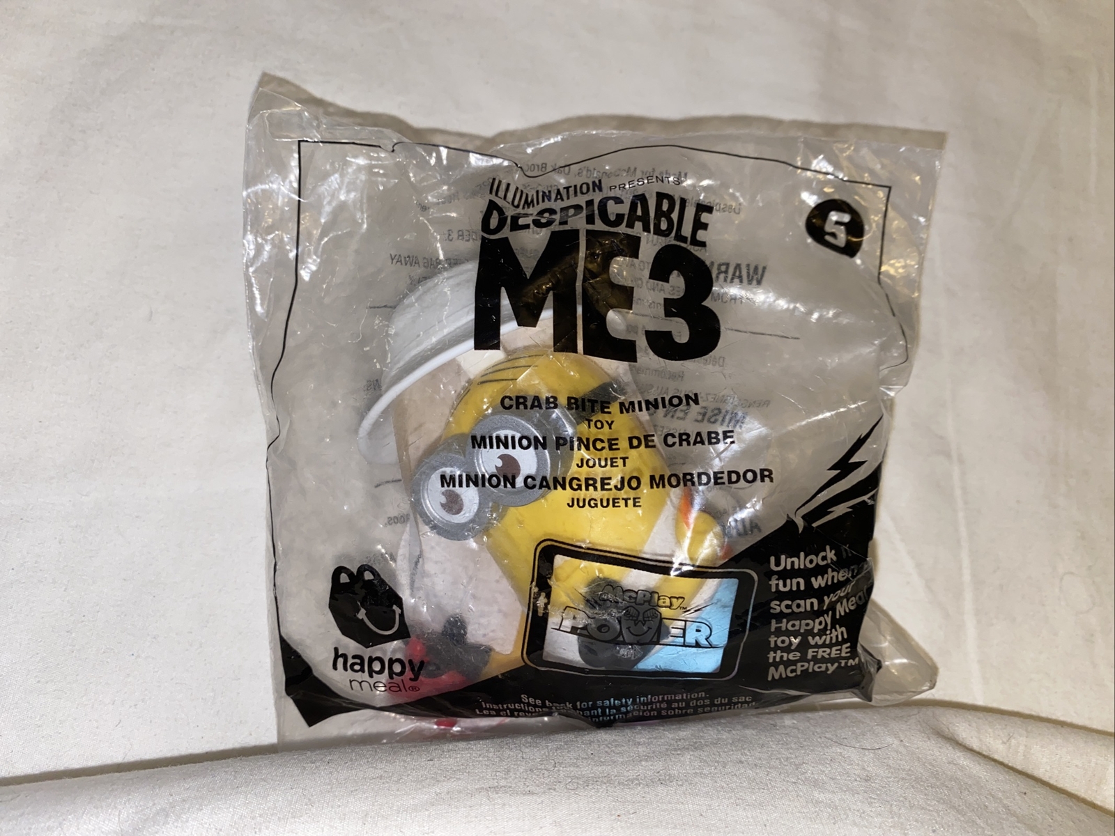 Despicable Me 3 Crab Bite Minion #5 McDonalds Happy Meal | eBay