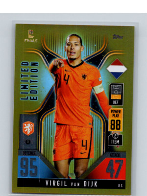 2022 Topps Match Attax UEFA Nations League Virgil Van Dijk Limited ...