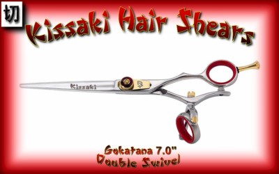 Kissaki Pro 7.0" Gokatana SLV R DOUBLE SWIVEL Hair Cutting Scissors ...