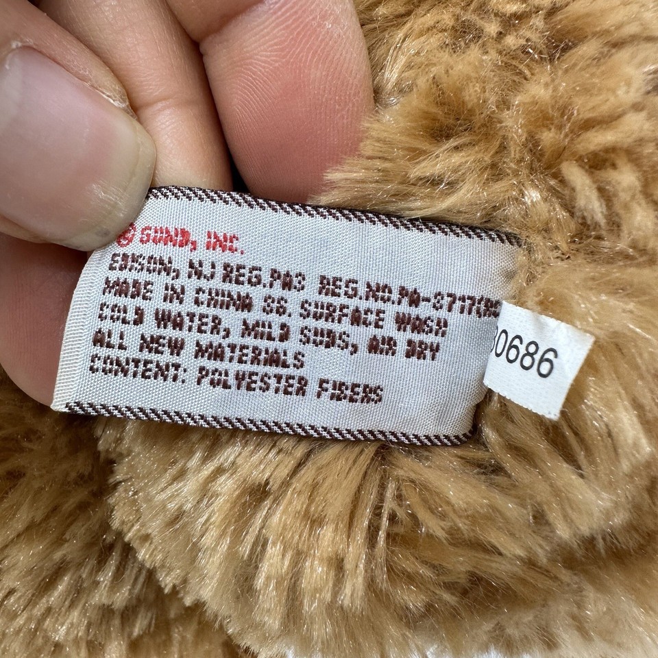 GUND 11” Lotsa Love #45861 Brown Teddy Bear Plush With Bow - Stuffed ...