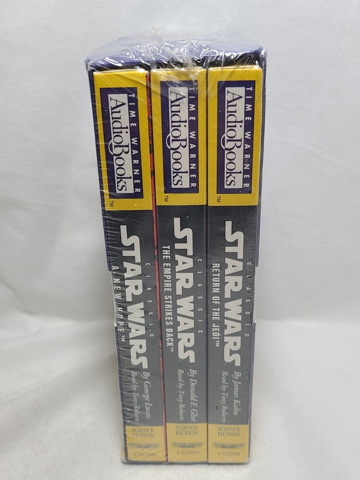Classic Star Wars Original Trilogy Time Warner Audio Books 6 Cassette ...