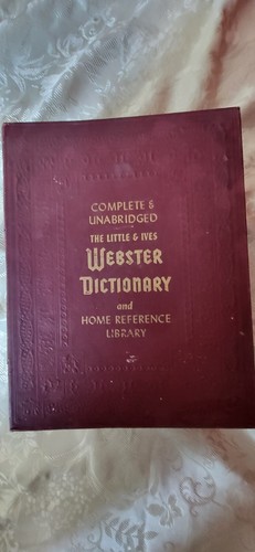 The Little & Ives Unabridged Webster Dictionary & Home Reference ...