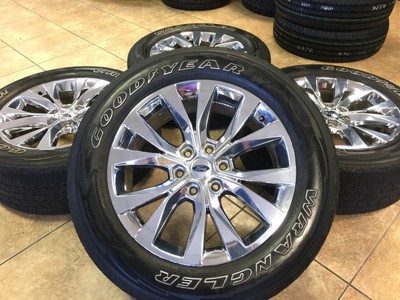 20" Ford F150 King Ranch OEM Factory Rims Wheels Tires PVD Chrome 10003 ...