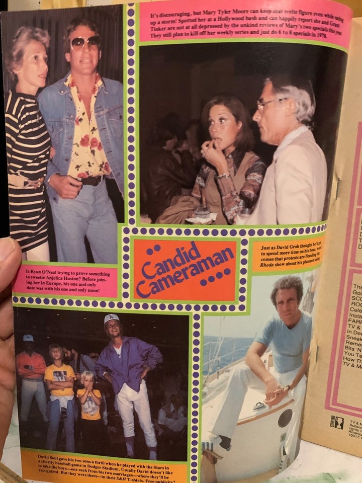 TV and Movie Gossip Dec 1976 Donny and Marie Liza Minelli Fonzie Cher ...