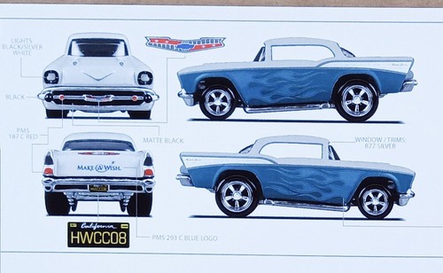 Signed Mike McClone 2008 Hot Wheels 22nd Convention Make A Wish 57 ...