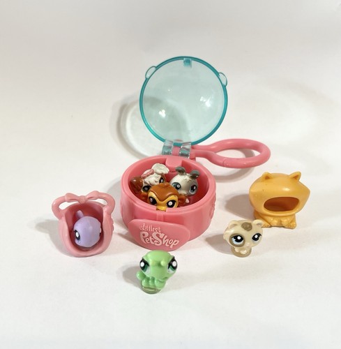 Littlest Pet Shop Teensies Pet: 6 Mini Pets W/Keychain & Accessories | eBay