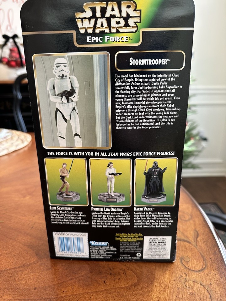 Star Wars Epic Force Stormtrooper • Rotate Figure 360 • 1998 • Unopened ...