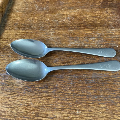 Vintage US NAVY Oval Soup Spoon REED & BARTON USN Flatware WWII ...