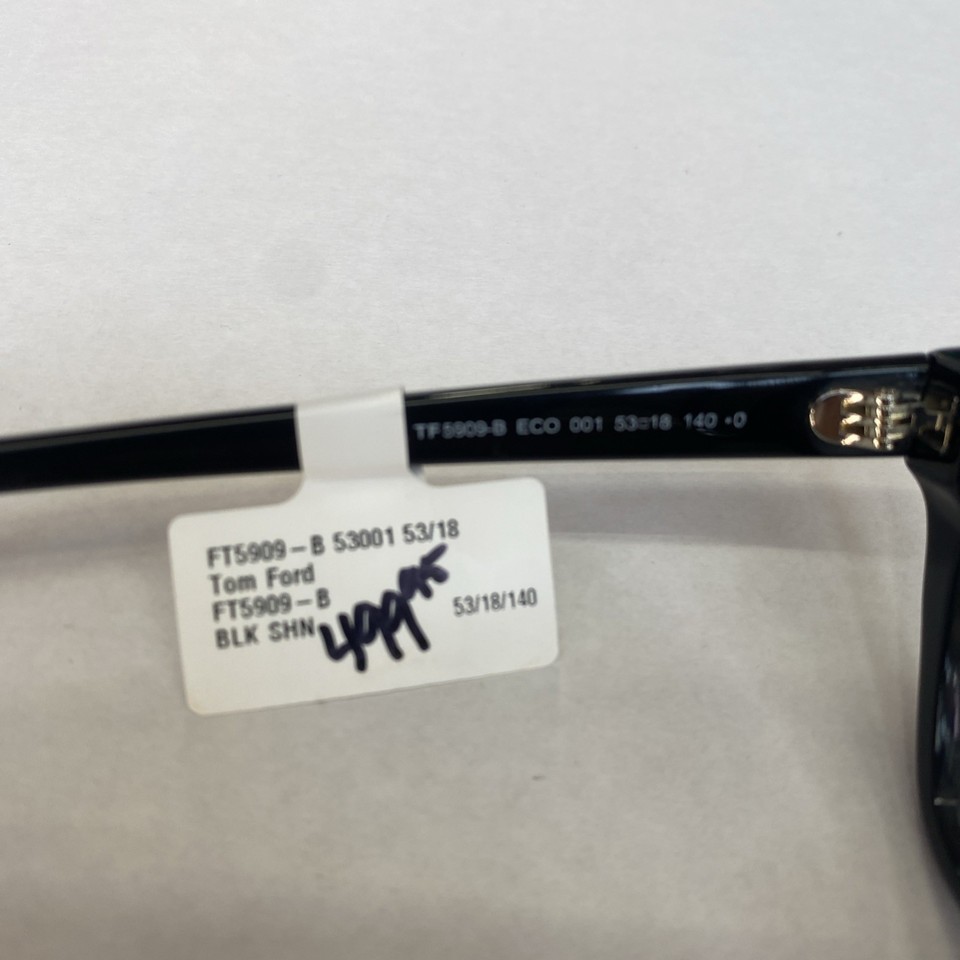 Tom Ford FT5909-B 001 Black / Blue Block 53mm Eyeglasses TF5909-B | eBay