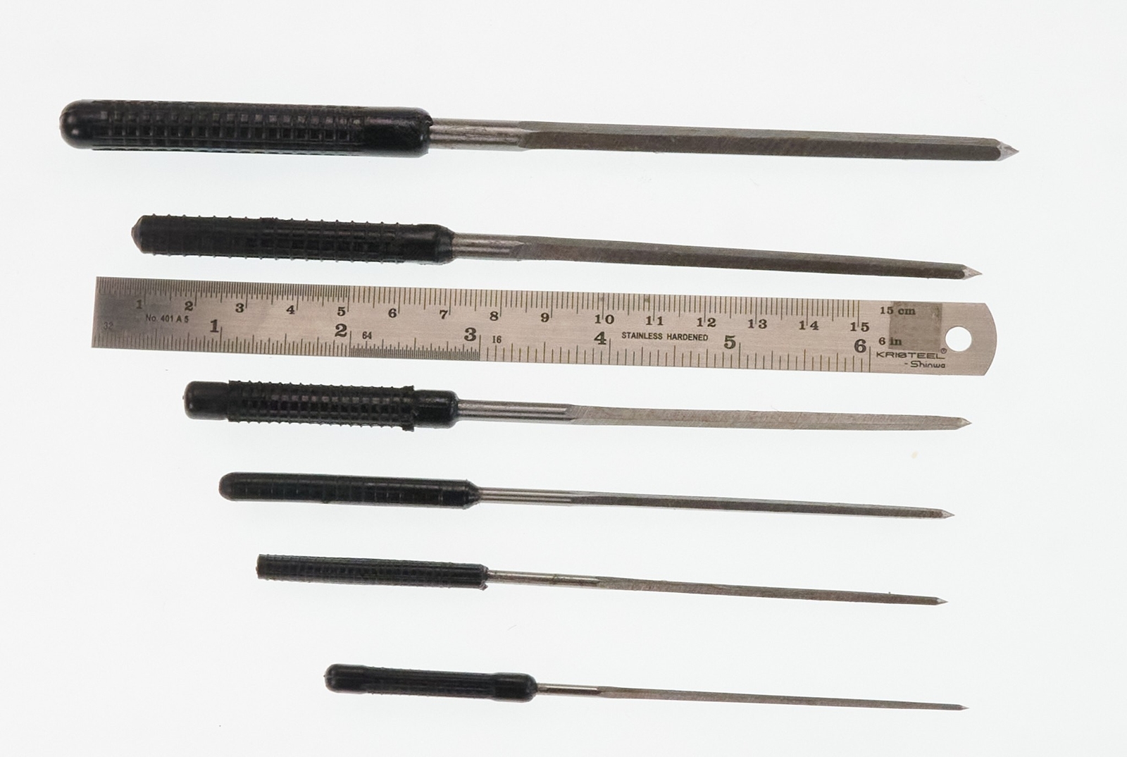 6x Broaches Clockmakers Jewelllers Watchmakers Broaching Tools File 2 ...