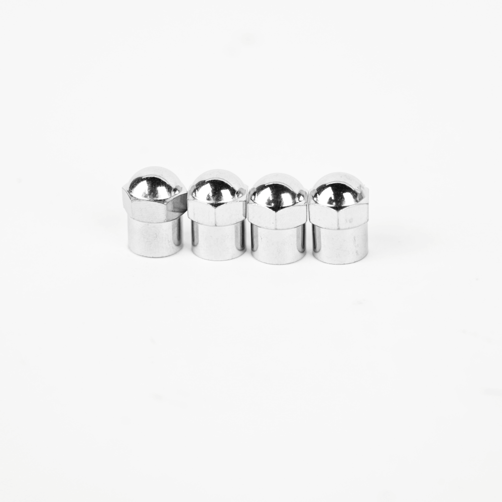 4PCS Valve Stem Caps Chrome Air Caps Tire Caps US | eBay