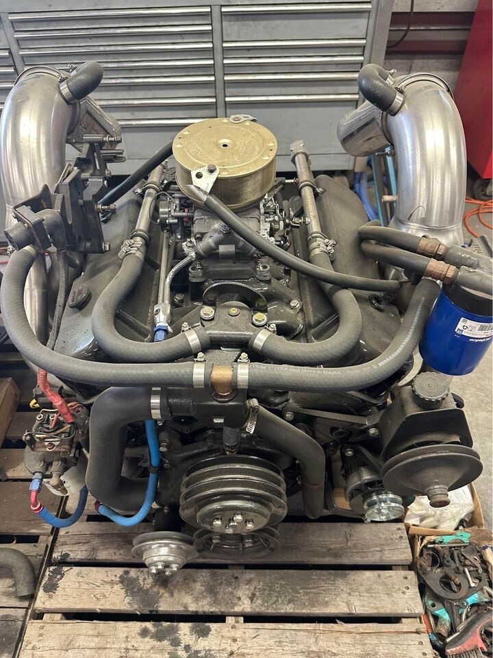 Twin BBC 454 Mercruiser 7.4L Marine Engines from Donzi , Headers | eBay