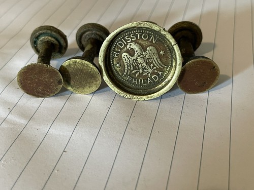 Early Henry Disston Hand Saw Split Nuts And Medallion 1860-1865 | eBay