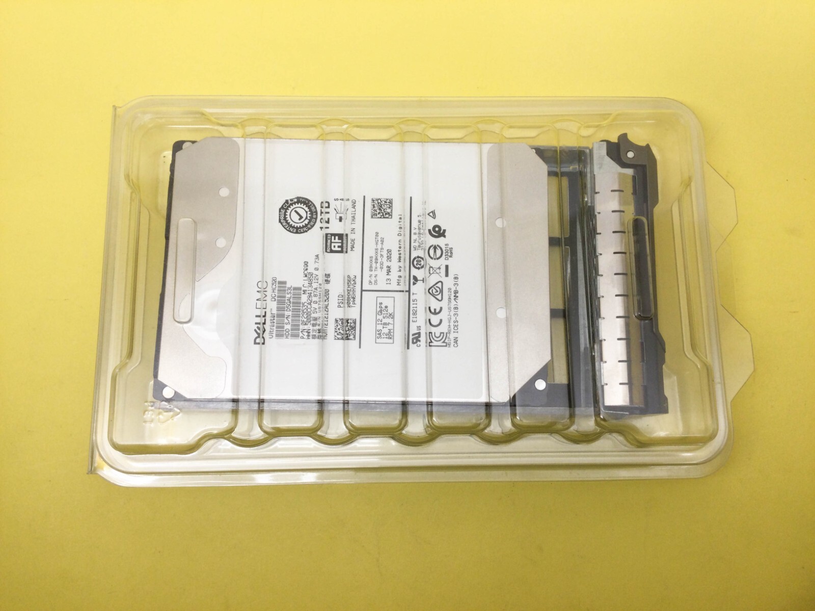 9HXK6 DELL 12TB 7.2K SAS 12Gb/s 3.5in 512e HDD 09HXK6 HUH721212AL5200 ...