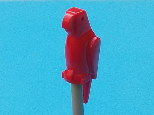 LEGO Minifigure Accessory ~ RED PARROT BIRD ANIMAL PET ~ Part 2546 ...