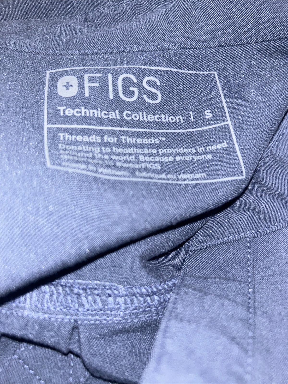 FIGS Womens Scrubs Set Small Blue Mix Size Technical Collection Medical