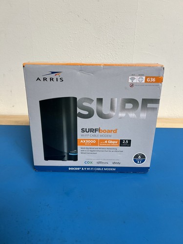 ARRIS SURFboard G36 DOCSIS 3.1 Wi-Fi 6 Cable Modem - Black for sale ...
