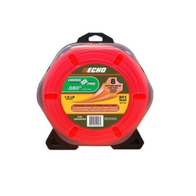 306080052 ECHO .080 CROSSFIRE STRING TRIMMER LINE 1/2 POUND SPOOL 201 ...