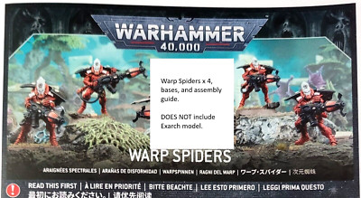Warp Spiders x4, NO Exarch Warhammer 40K Eldar Aeldari Aspect Warriors ...