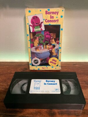 *RARE* Barney in Concert (1990, VHS) Live in Dallas, Clean Label ...
