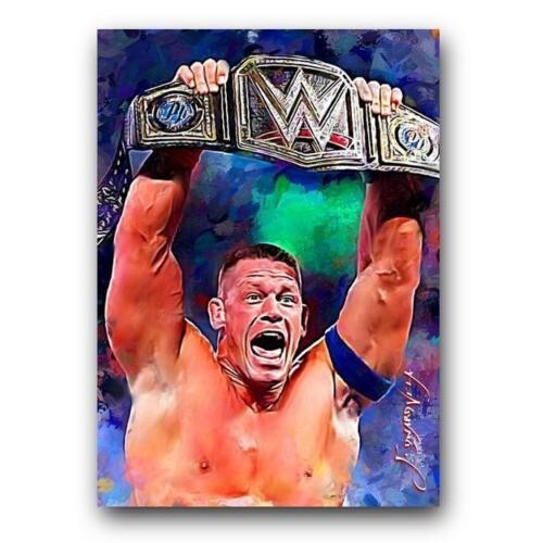 2018 JOHN CENA # 3 WWE 3/50 ORIGINAL PRINT ART SKETCH CARD ARTIST ...