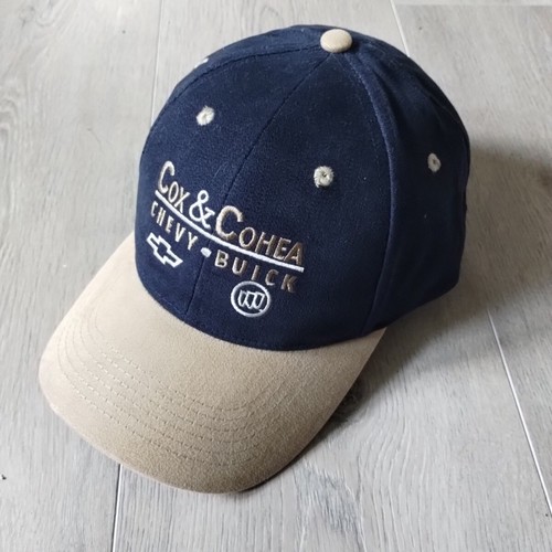 Cox Cohea Chevy Buick Hat Baseball Cap Blue Gold Cotton Adjustable ...