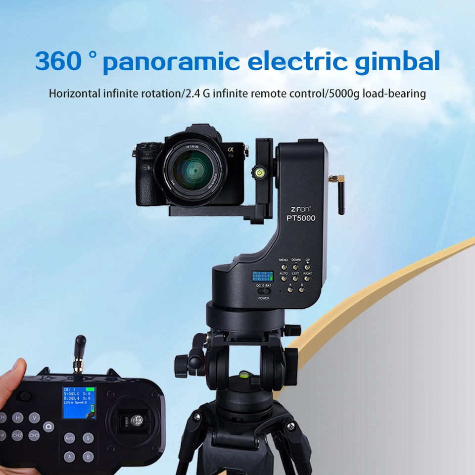 ZIFON PT-5000 PT5000 Auto Motorized Pan Tilt 360° Panoramic Head for ...