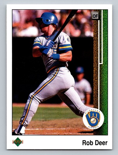 Rob Deer 1989 Upper Deck #442 Milwaukee Brewers | eBay