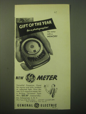 1948 General Electric PR-1 Exposure Meter Ad - Gift of the year | eBay
