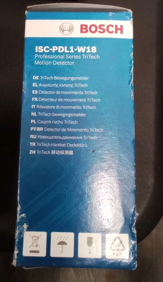 Bosch Pro-Series Tritech Curtain Motion Detector ISC-PDL1-WC30G 100' | eBay