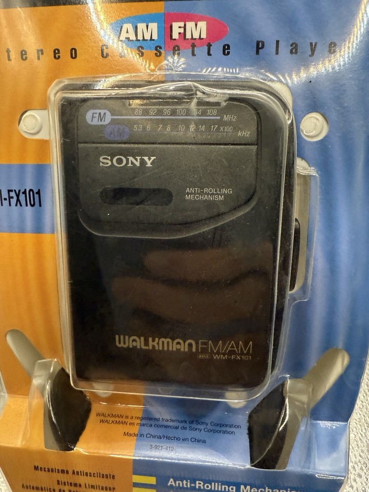Sony Walkman WM-FX101 AM/FM Cassette Player Brand New Factory Sealed ...