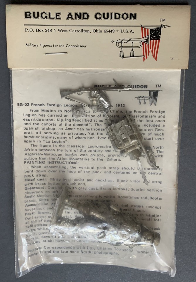 Rare BUGLE AND GUIDON Kit No. BG-02 French Foreign Legion, NA, 1912 ...