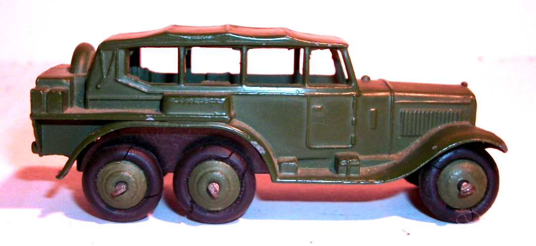 Vintage DINKY TOYS 152b Army Military Reconnaissance Car 6 Wheel ...