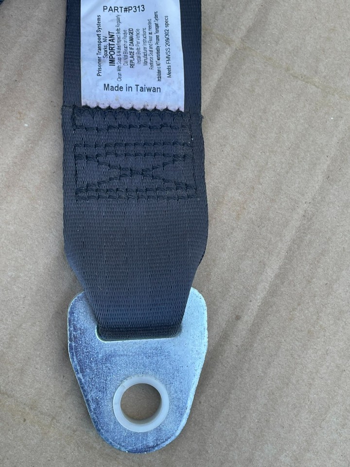Prisoner Transport Systems Seat Belts Black Set, Part#P313 | eBay