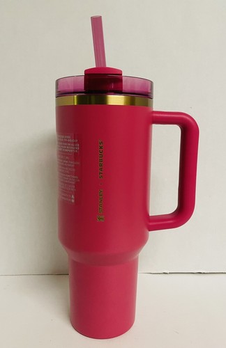 Stanley x Starbucks Berry Pink Glitter Tumbler 40oz | eBay