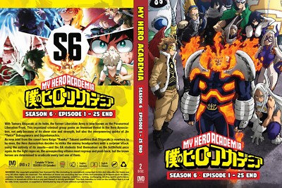 ENGLISH DUBBED My Hero Academia SEASON 6 (Vol.1-25End) DVD All Region ...