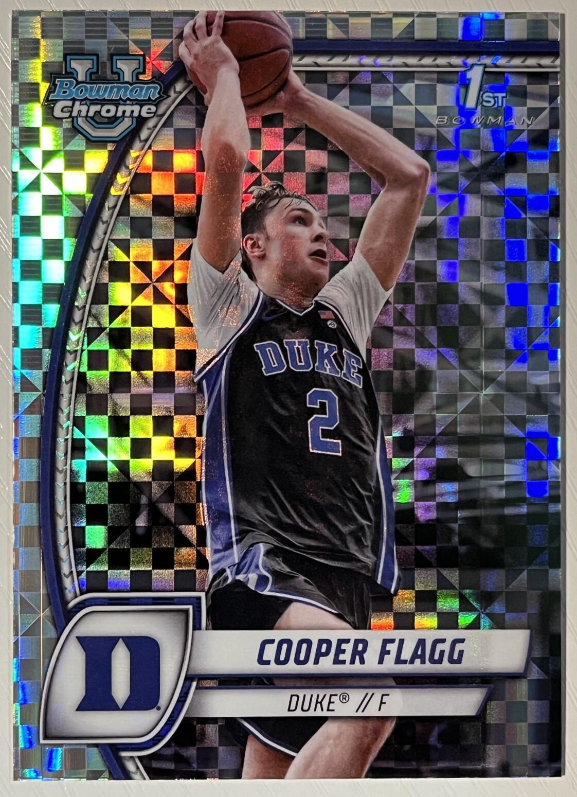 2024-25 Bowman University Chrome - Cooper Flagg #16 X-Fractor (RC ...