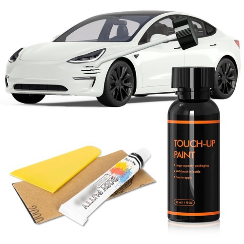 XTryfun Pearl White Touch Up Paint for Tesla DIY Car Paint Scratch ...