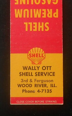 1950s Wally Ott Shell Gas Service 3rd & Ferguson Wood River IL Madison ...