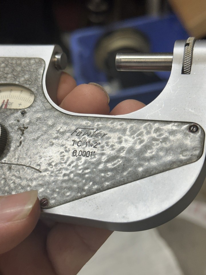FOWLER / VIS 1-2” .0001” INDICATING MICROMETER COMPARATOR Machinist ...