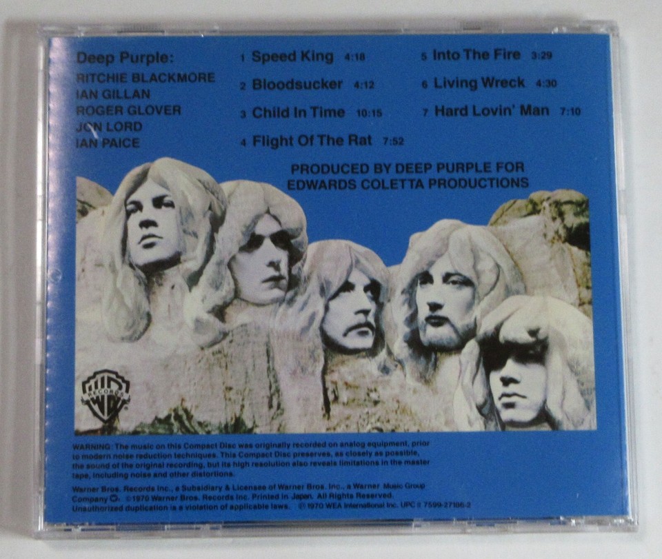 Deep Purple – Deep Purple In Rock JAPAN CD | eBay UK