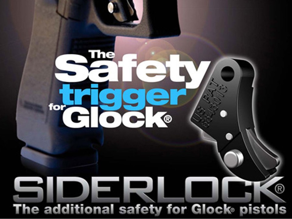 Siderlock Safety Trigger Kit for Glock Model 17 19 20 21 22 23 26 27 34 ...