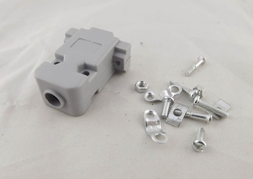 100pcs D-SUB Plastic Hood Cover Backshell & Screws for 9 Pin DB9 15 Pin ...