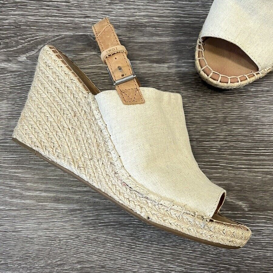 Toms Women's Monica Espadrille Wedge Open Toe Sandal … - Gem