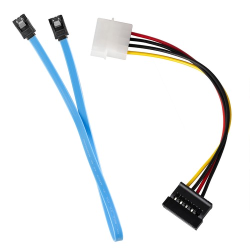 SATA Data Power Cable Set Desktop PC HDD DVD CD Drive Latching Wire IDE Cord | eBay