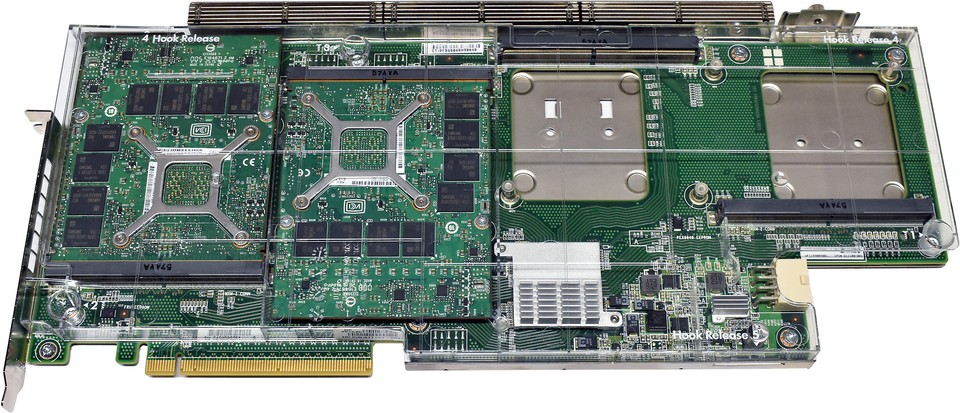 HP Multi GPU PCIe MXM Carrier Board + 2x Nvidia Tesla M6 8GB MXM 3.1 ...