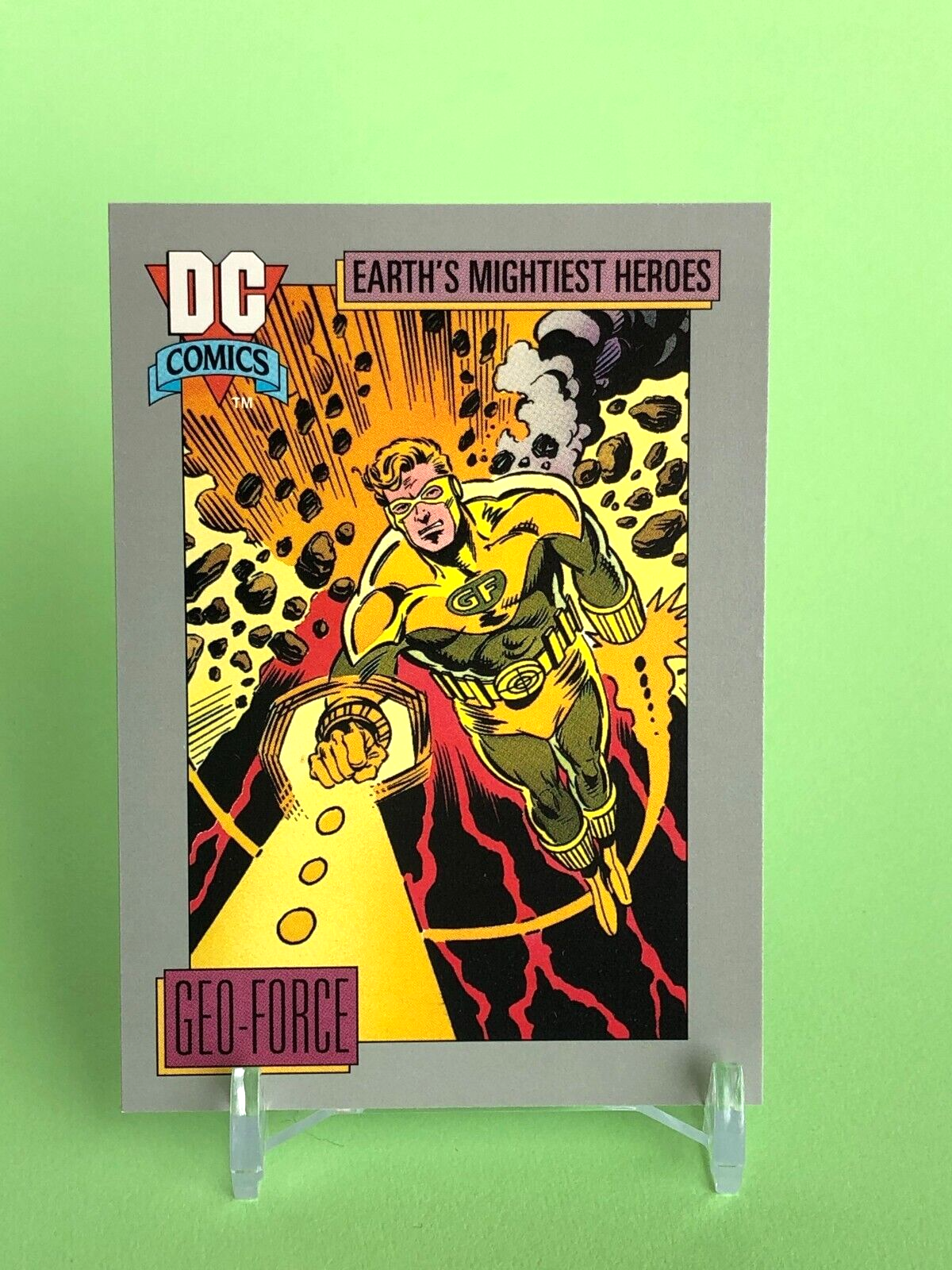 Geo-Force Earth's Mightiest Heroes DC comics card 1991 #52 | eBay