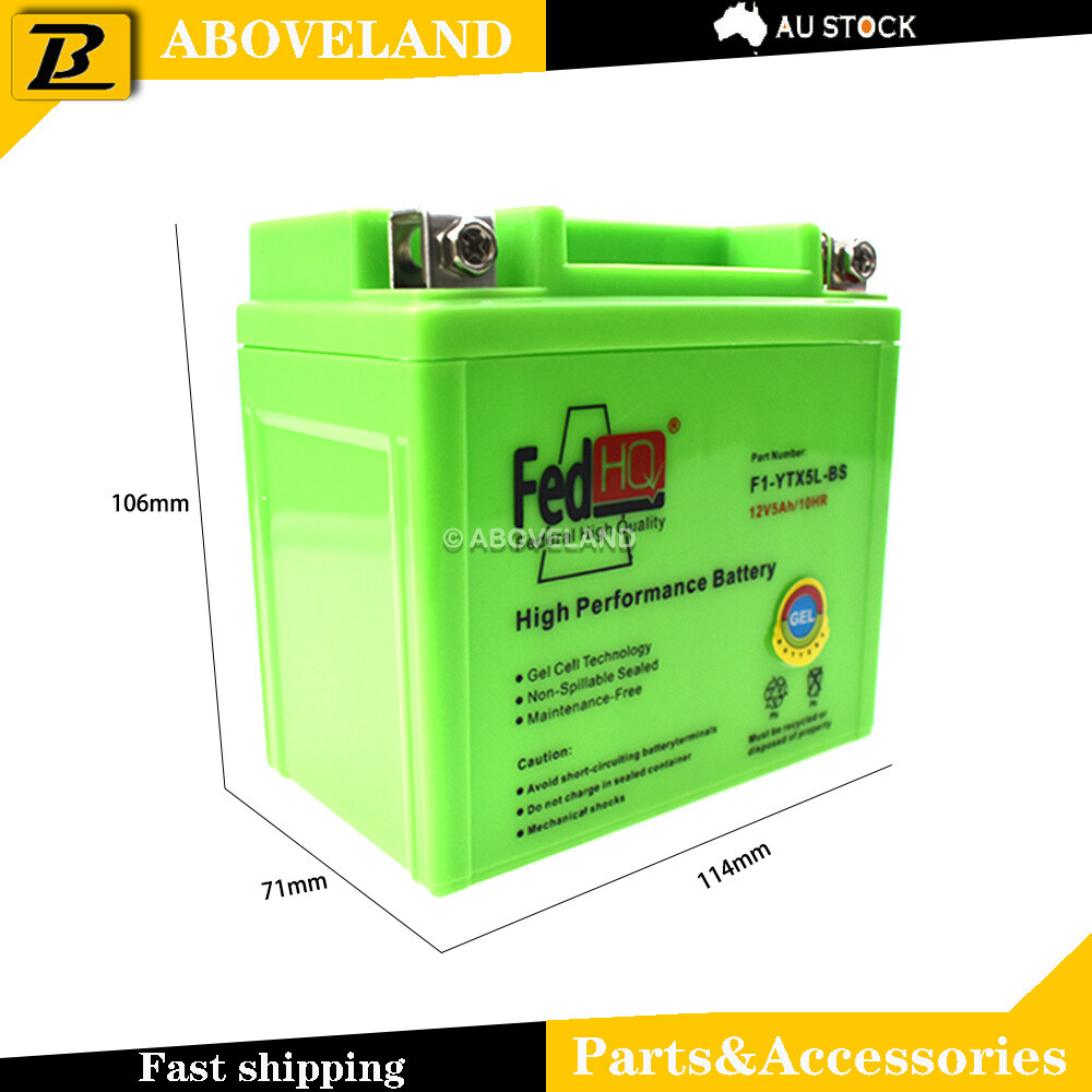 YTX5L-BS MOTORCYCLE GEL BATTERY 12V 5Ah FIT Kymco 50cc Mongoose 50 All ...