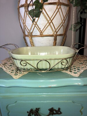 PFALTZGRAFF FTDA pottery casserole dish 32 oz w/handles 1983 Mint green ...